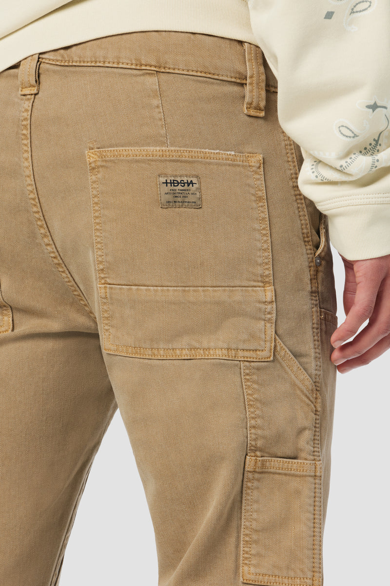 Walker Carpenter Kick Flare DISTRESS KHAKI / 40 | Premium Italian Fabric